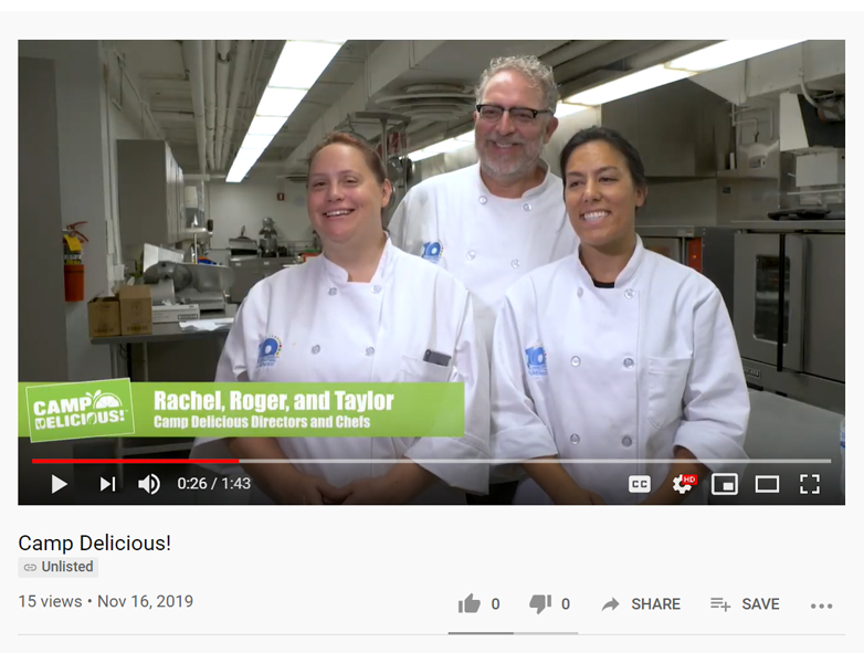 Camp Delicious! 2019 Video - Luminari